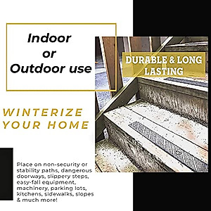 GripStrips Anti-Slip Treads - 8 Pack, Black (32" x 2") - Outdoor Non-Slip Tread Strips - Waterproof Safety Traction Strips for Stairs, Ramps, Boats, Ladders, Wood, Concrete, Metal, Composite