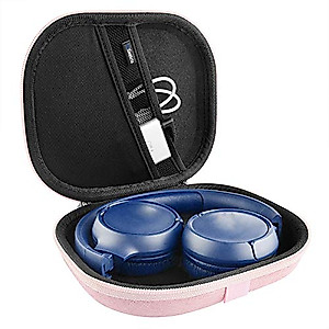 Geekria NOVA Headphones Case Compatible with JBL Tune 510BT, Tune 560BT, Tune 660 BTNC, Live 460NC, Live 400BT, E45BT Case, Replacement Hard Shell Travel Bag with Cable Storage (Pink)