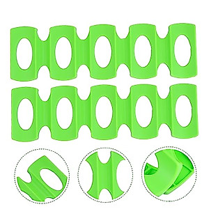 EXQUIMEUBLE 2pcs Wine Bottle mat Refrigerator Beverage Rack can Stacking mat Bottle can Stacker Foldable Storage Shelves Bottle Dispenser Bottle Stacking Mat Bottle Rack Beer Silica Gel