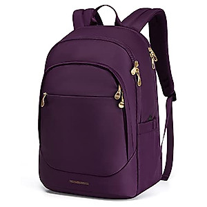LIGHT FLIGHT Women Backpacks Laptop Backpack for Women 15.6 inches Computer Bags for Work Travel College, Gifts for Women, Purple