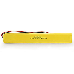 GLESOURCE 9.6V 1200mAh Battery Compatible for ELBB003 Lithonia ELB-B003 ELB-B004 ELBB004 OSI OSA228 DANTONA CUSTOM-306-U BBAT0044A BAA-96 BBAT0043A Emergency Light(2 Pack)
