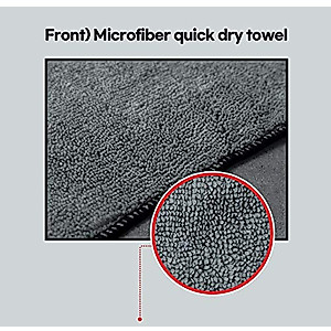 Microfiber Cleaning Cloth for Cars - Professional Car Wash Towel Pad/All-Purpose Cleaning Cloths/Super Absorbency Drying Towel - Detailing and Polishing Cars (12“x16”, Grey, 3PCS)