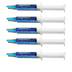 White Teeth Global Remineralization Gel Remineralizing and Reduces Teeth Sensitivity After Teeth Whitening Treatment - 5 Syringes of Gel