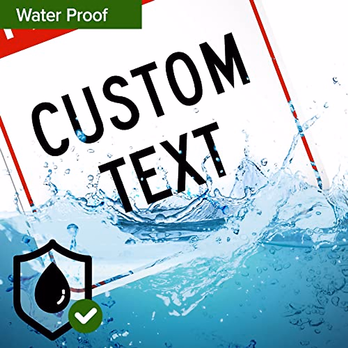 Reserved Parking Sign, Custom Parking Signs for Business, 10x14 Inches, Rust Free .040 Aluminum, Fade Resistant, Made in USA by My Sign Center (Post Holes)