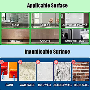 Tssiguy Suction Cup Hooks, Heavy Duty Powerful Hooks Vacuum Suction Shower Hooks Reusable Without Punching Waterproof Wall Bathroom Kitchen Restroom 15 LB (2 Pack, Silver)