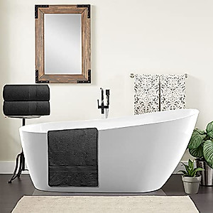 Softolle 100% Cotton Luxury Bath Sheets - 600 GSM Cotton Towels for Bathroom - Set of 2 Bath Sheets - Eco-Friendly, Super Soft, Highly Absorbent - Oeko-Tex Certified - 35" x 70" Inches (Grey)