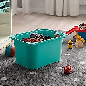 TROFAST Storage Box, Turquoise, 16 ½x11 ¾x9 " Stackable Open Containers/Bins for TROFAST Frames Pack of 2
