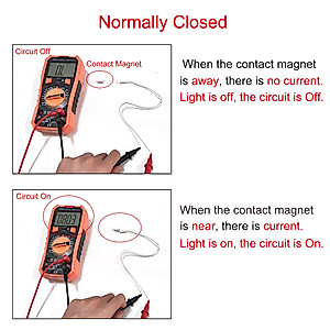 VictorsHome Magnetic Reed Switch RC-33 NC Recessed Wired Window Door Contact Sensor for Home Security and Burglar Alarm Systems 5 Pcs