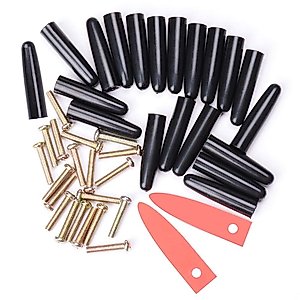 WinSpin Spinning Wheel Red Pointer, Pegs & Nuts Replacement Kit Prize Wheel Replacement Parts for Game Tradeshow Carnival, (20 Pegs, 20 Nuts and 2 Pointers)