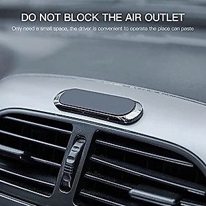 Xspeedonline Universal 4Pcs Strip Shape Magnetic Car Holder for All Phone Cellphone Support Air Vent GPS Dashboard and Wall Table Desk, Black