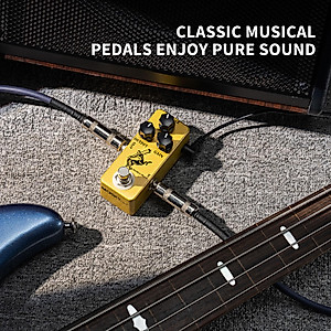 MOSKY Golden Horse Overdrive Effect Pedal Boost Guitar Effect Pedal with True Bypass for Electric Guitar