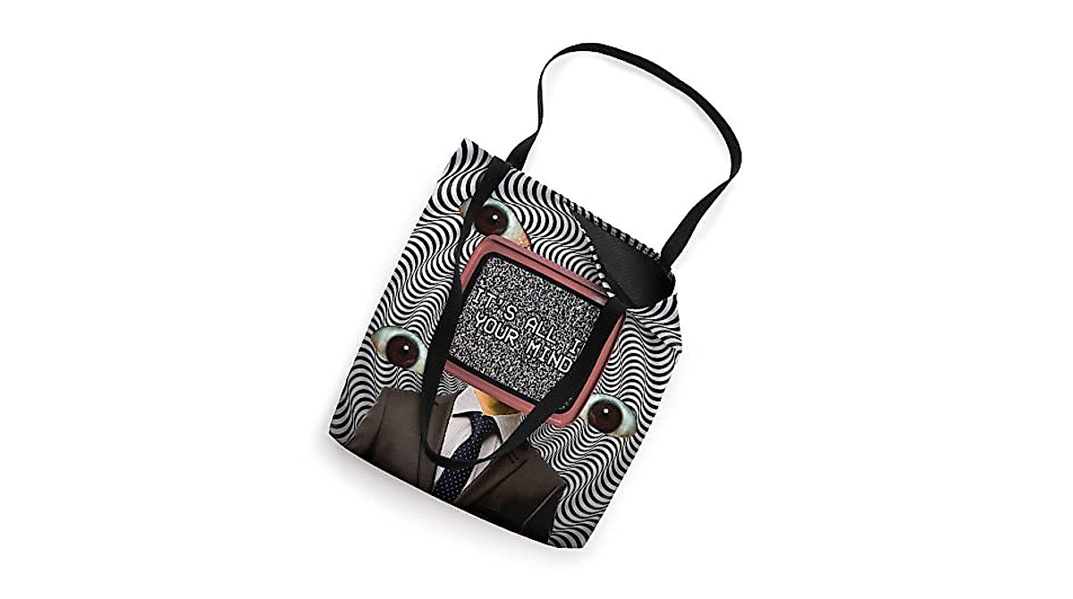Weirdcore & Oddcore Tote Bag | Unique Creepy Eye Illusion