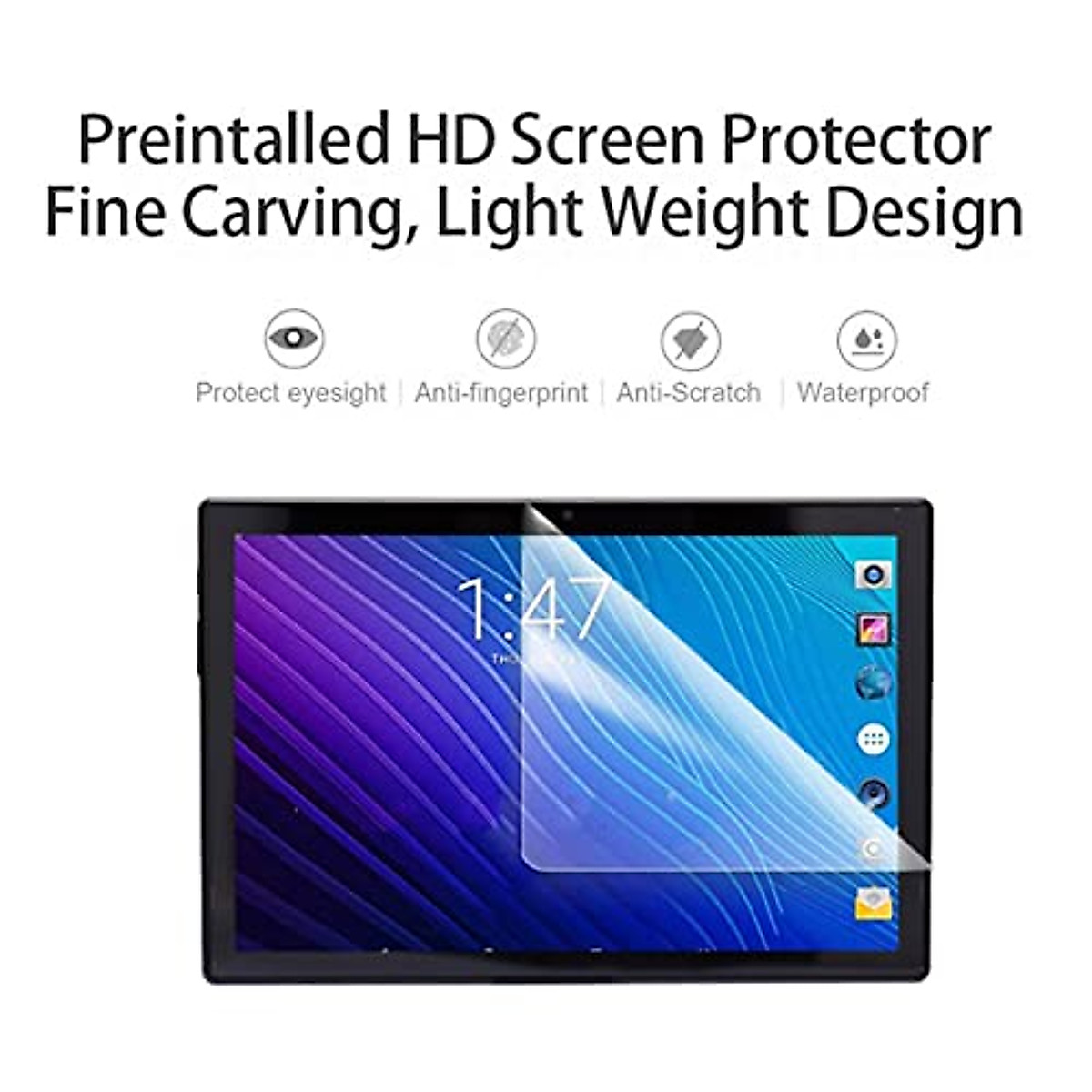 10.1 Inch Tablet for Android 8.1, IPS HD Screen, Octa Core CPU 2GB RAM 32GB ROM, Dual SIM 4G Calling Tablet, Bluetooth WiFi Gaming Tablet 4000mAh