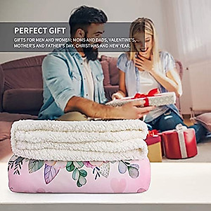 Jekeno Butterfly Throw Blanket for Women - Super Soft Warm Cozy Fuzzy Plush Butterflies Pattern Sherpa Blankets Gifts for Halloween Christmas Teens Kids Girls Adults Men Best Friend Birthday 50"x60"