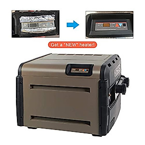 Toolhome Pool Heater Keypad Membrane Replacement, Pool Heating Control Panel Replace for Hayward Universal H-Series, Fits H100ID1 H150 H150FDN, etc, Black