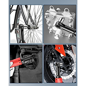 GCCSJ 3/8" Cordless Ratchet Wrench, 18V Cordless Ratchet Wrench, Electric Wrenches 45 FT-lbs 400RPM Electric Ratchet Wrench Set with 2 PCS 2000 Ah Lithium-Ion Battery, 7 Sockets and Charger