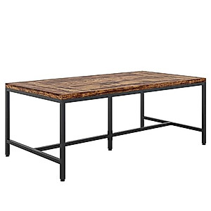 Tribesigns 63 Inches Executive Desk Large Computer Desk Office Desk with Thicken Frame for Home Office, Modern Simple Workstation Medium 6FT Conference Table, Meeting Table