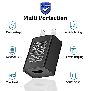 VHBW Charger for Hatteker Cordless Hair Trimmer Pro Hair Clippers Beard Trimmer & Electric Shaver Razor Replacement Hatteker Hair Trimmer Clipper Charger Cord 4.9FT