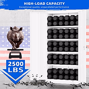 Superday Locking Metal Cabinet 72"×36"×18", Tall Storage Cabinet with 2 Doors and 4 Shelves, Large Metal Steel Utility Cabinet for Office File Bathroom Medicine Garage Pantry (White)