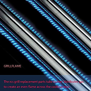RJC32A RJC011P Burner Replacement Parts for RCS Premier Series Gas Grill Parts Summerset Sizzier Grill Parts Stainless Steel Burner 4 Pcs