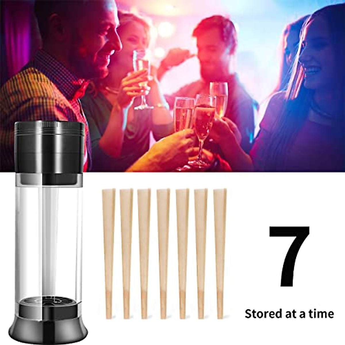 Herb Grinder All-in-one, Kitchen Spice Grinder, Black