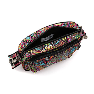 Sakroots Womens Westwood Crossbody in Repreve EcoTwill, Rainbow Wanderlust, One Size US