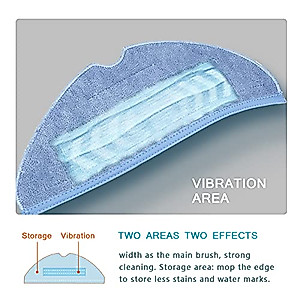 Home Times 14PCS Dust Bag and Mop Pads for Roborock Q7+/Q7Max+/Q7 MaxV Vacuum Docking