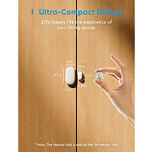 meross Smart WiFi Door & Window Sensor Kit, Support Apple HomeKit, Alexa, Google, SmartThings for Burglar Alert, 328ft Range, Home Automation, Security & Kid Safety, 2.4GHz WiFi, Meross Hub Included