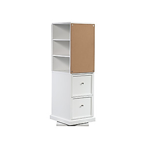 Sauder Pro Series Craft Tower/Pantry cabinets, L: 17.91" x W: 20.08" x H: 57.80", White finish