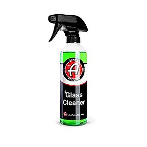 Adam’s Glass Cleaner - Car Window Cleaner | Car Wash All-Natural Streak Free Formula For Car Cleaning | Safe On Tinted & Non-Tinted Glass | Won’t Strip Car Wax or Paint Protection