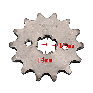 420x96 Chain 14T Front 37T Rear Sprocket Kit for The ATV 70-125CC Quad Bike Motorcycle