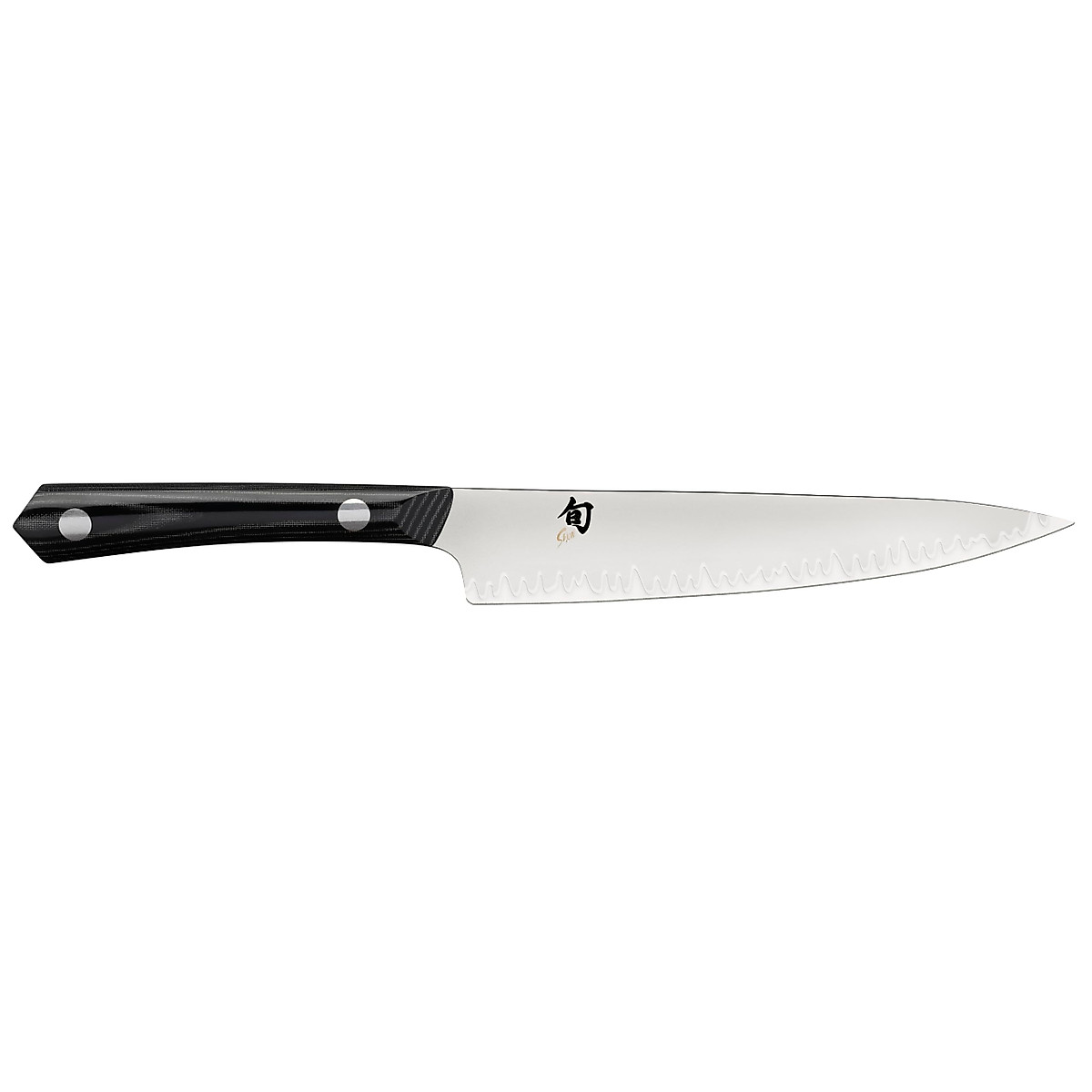 Shun Narukami 6" Utility, Handcrafted Japanese Kitchen Knife Blue II Carbon Steel Core & San Mai Stainless Steel Cladding, Micarta Handle, Precision & Sharpness for Professional and Home Chefs