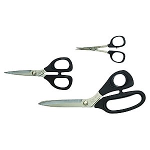 KAI Scissors Kai GS1-5000 seies 3 Piece Set Notion, Silver/Black