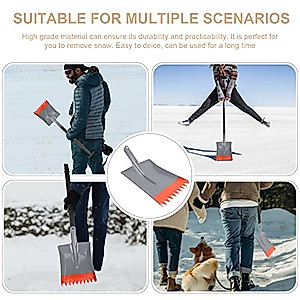LIFKOME Strain- Reducing Snow Shovel Ice Remover Iron Garden Shovel Gardener Scoop Shovel Replacement Shovel Head Heavy Duty Ash Shovel Digging Spade