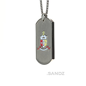 Kappa Alpha Psi Fraternity Dual-sided Dog Tag - Fraternity Coat of Arms on Back