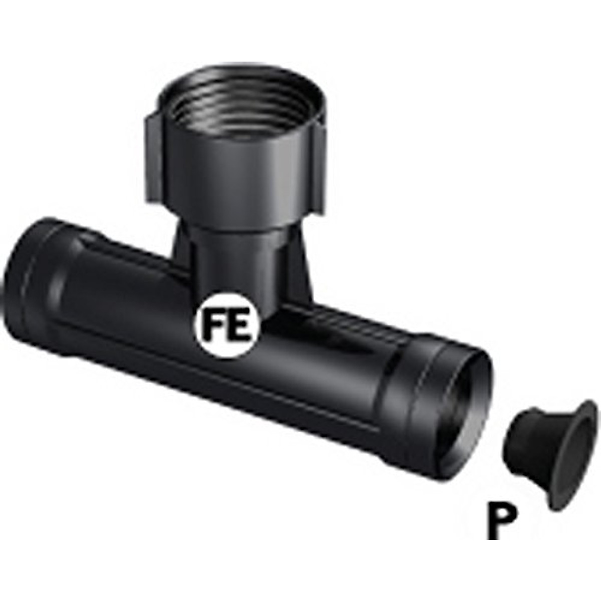 Swan Products MGEZFE3801 Miracle-Gro Soaker System Push on Fitting Replacement Piece: Feeder Connector, Black