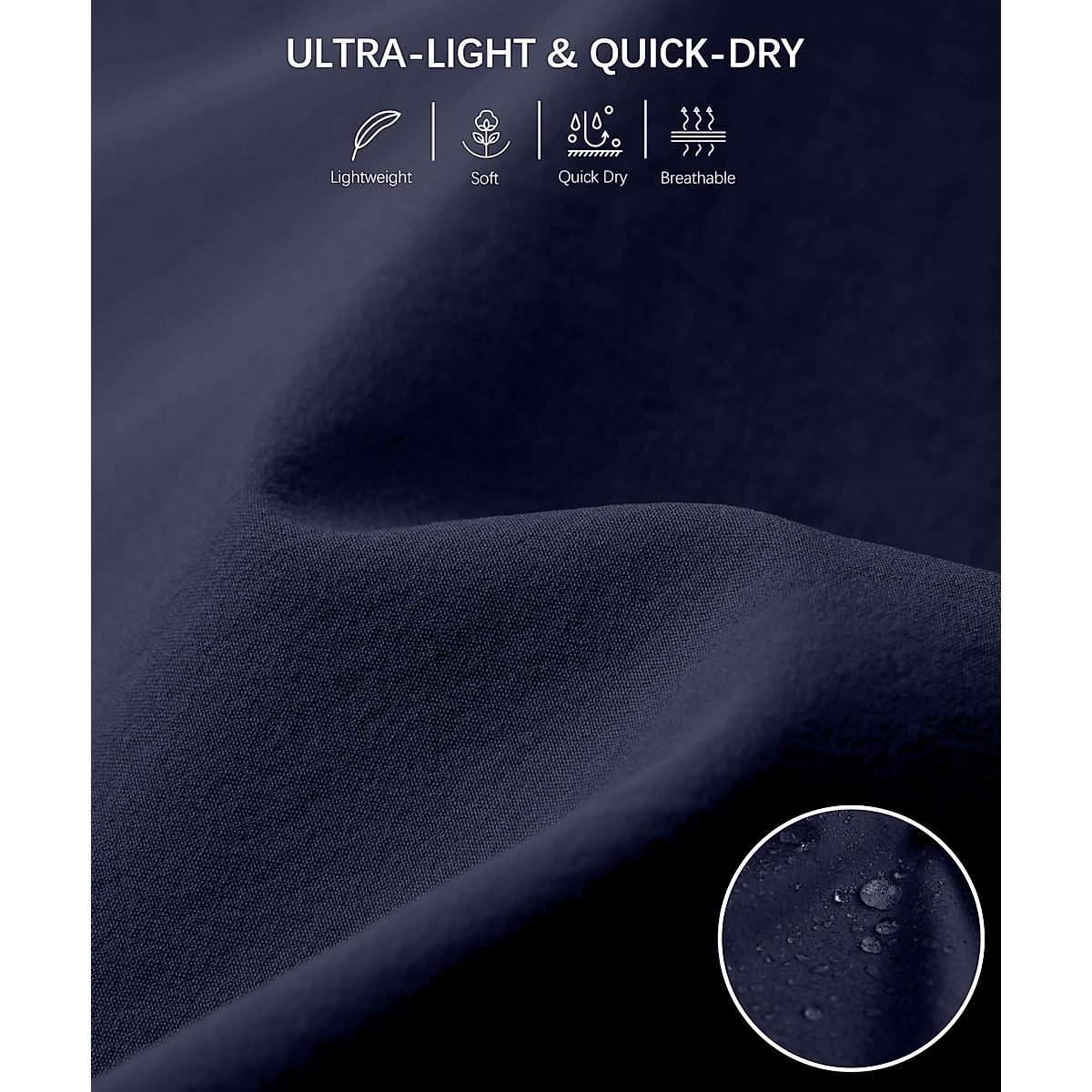 Women's Running Shorts High Waisted Quick-Dry 3 Inch Gym Workout Athletic Shorts for Women with Zipper Pocket(Navy Blue, XS)