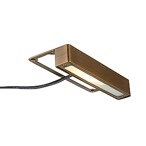 VOLT Cast Brass 12V Undercover Hardscape Light (Bronze) with 3W 2700K G4 LED Bulb