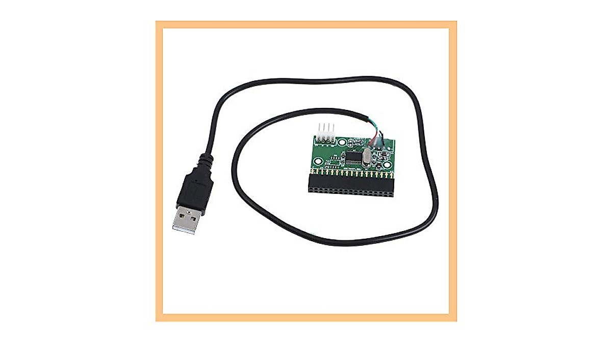 KOOBOOK USB to Floppy Drive Adapter - Compatible with Windows & Mac