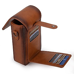 Wrangler Mini Crossbody Bags for Women Cell Phone Purse Crossbody Western Cellphone Wallet Bag with Credit Card Slots WG118-204LBR