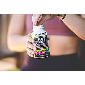 INVIGOR8 Fat Burner and Natural Appetite Suppressant – Healthy Weight Loss Formula and Thermogenic with Green Tea Leaf Extract