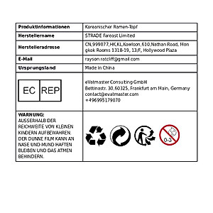 MagiDeal Korean Ramen Noodle Pot Kitchen Cookware Stainless Steel Easy to Clean Saucepan Soup Pot for Camping Hiking Noodle Eggs Stew, 22cm Gold, optional