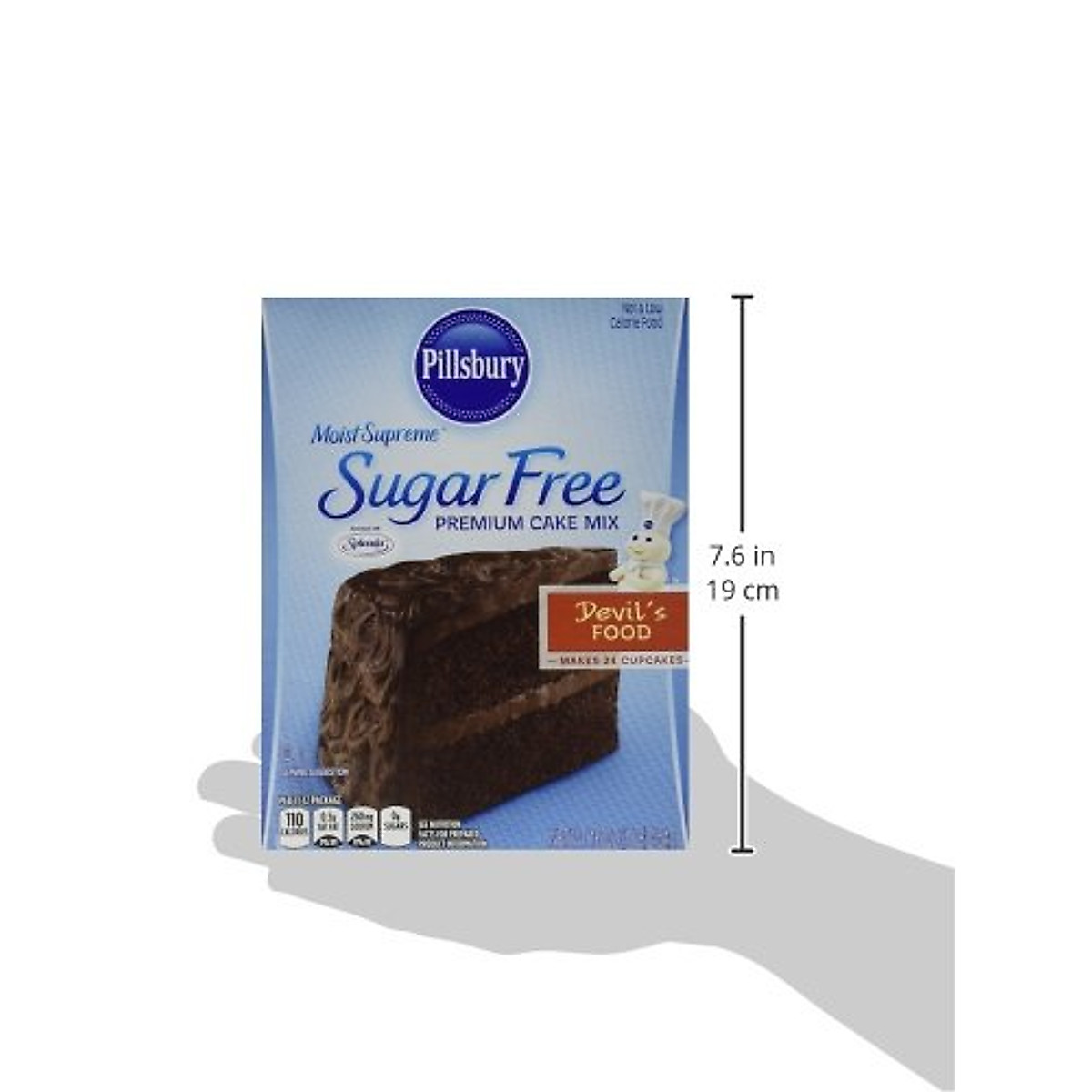 Pillsbury Sugar Free Cake Mix Value Bundle - 1 Box Sugar Free Devil's Food Cake & Classic Yellow Cake