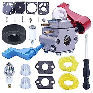 Adefol C1U-W12A Carburetor for Poulan FL1500 FL1500LE 952711486 Craftsman with Adjusting Tool Air Fuel Filter Line Tune Up Kit Gas Leaf Blower 530071629 C1U-W12B