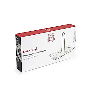 Peugeot Linea Salt and Pepper Mill Tray, Acrylic