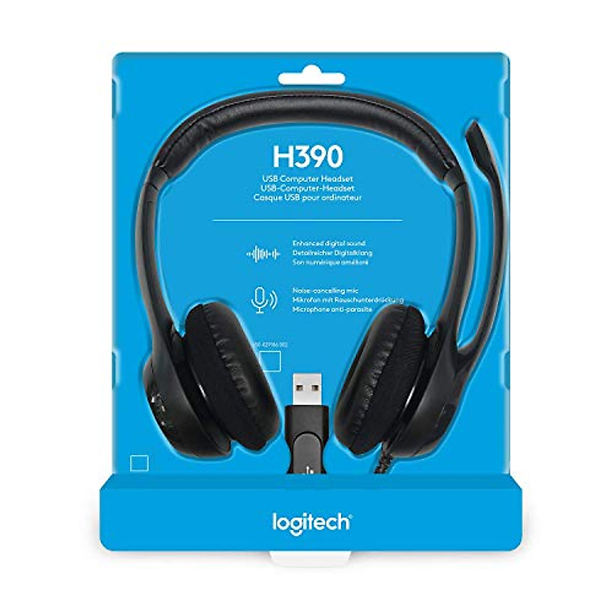 Logitech ClearChat Comfort/USB Headset H390 (Black)