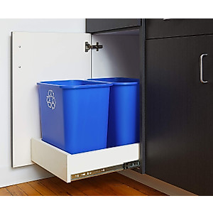 United Solutions WB0084 Recycle Wastebasket, 28 Qt - 1 Pack