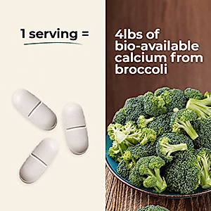 PlantFusion Vegan Calcium, Premium Plant Based Calcium (1000mg) Sourced from Icelandic Red Algae, Plus Magnesium, D3, K2, and Boron, 90 Vegan Tablets