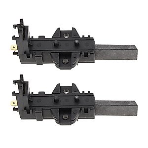 Micro Traders 1 Pair Carbon Brushes with Holder 405505048 3794411003 Compatible with AEG Compatible with Electrolux Compatible with Welling Motor Washing Machines