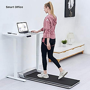 WalkingPad Folding Treadmill, Ultra Slim Foldable Treadmill Smart Fold Walking Pad Portable Safety Non Holder Gym and Running Device P1 Grey 0.5-3.72MPH